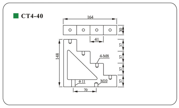 DOWE CT4 40 Red CT4-30 Low Voltage Busbar Insulator Step Standoff ...